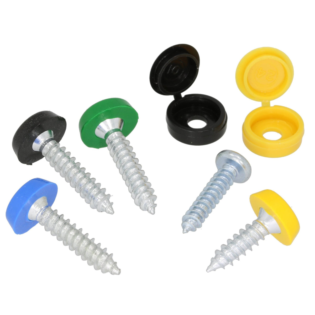 Number Plate Screws & Caps — VehicleClips