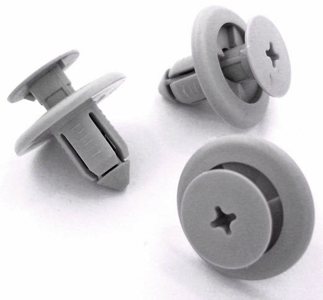 8mm Grey Easy Release Trim Clips — VehicleClips