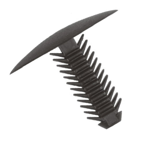 Plastic Fir Tree Trim Panel Clips- Black, 7-8mm hole, 28mm head ...