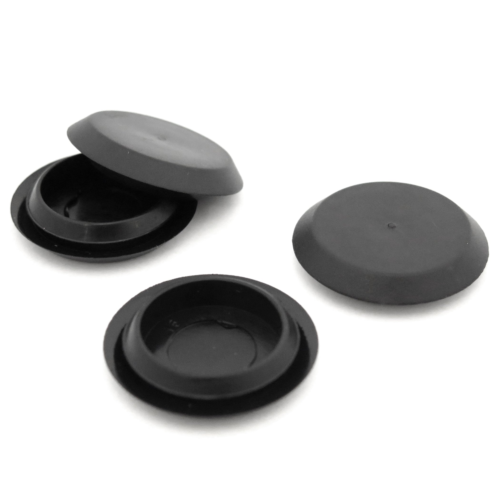 22mm Hole Plug, Blanking or Blind Grommet, Black PVC — VehicleClips