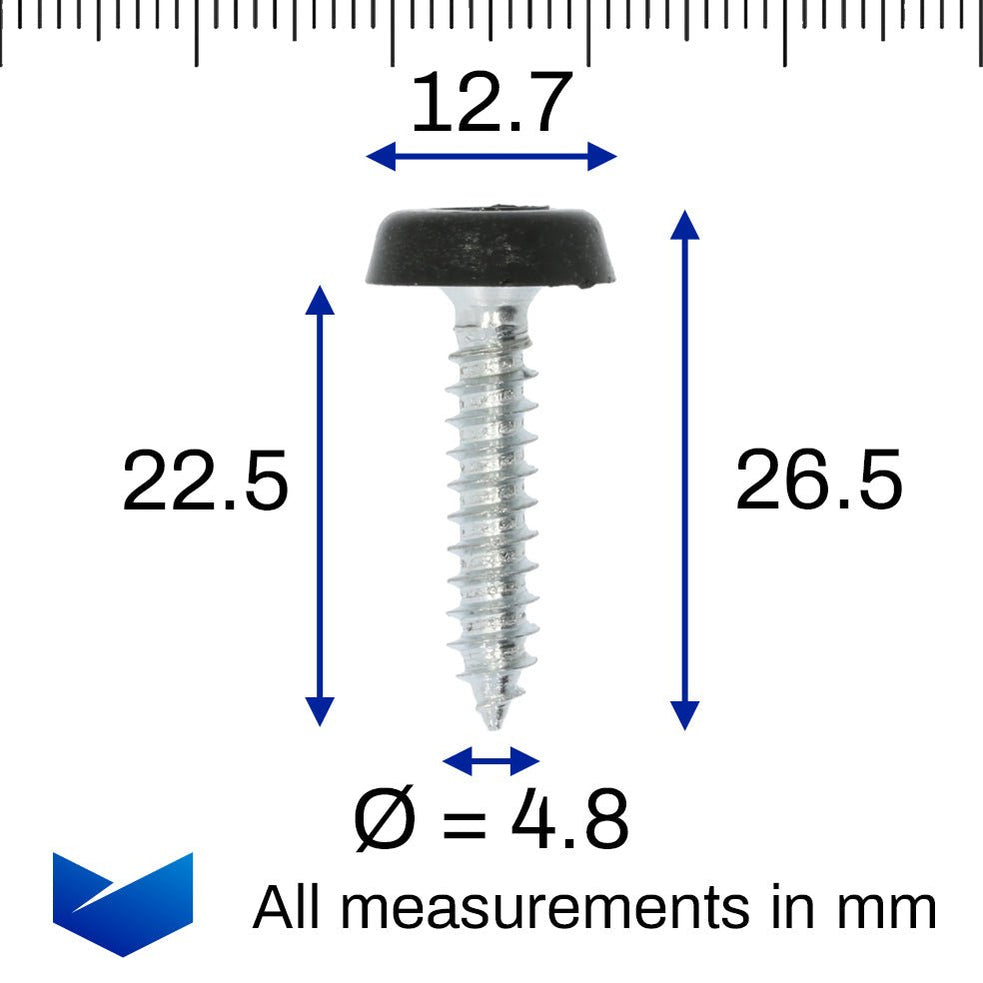 Number Plate Screws & Caps — VehicleClips