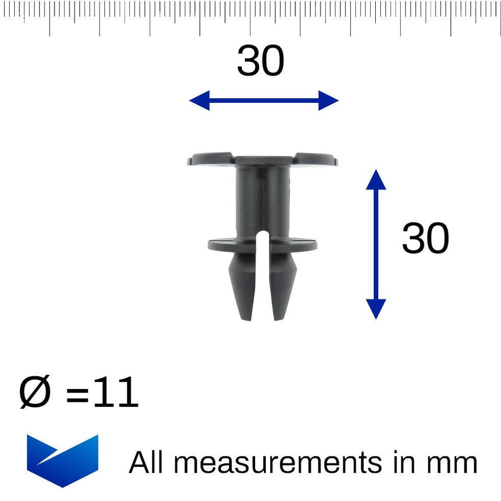 BMW- Plastic Spacer Clips Plugs for Side Skirt, Sill Moulding, Rocker ...