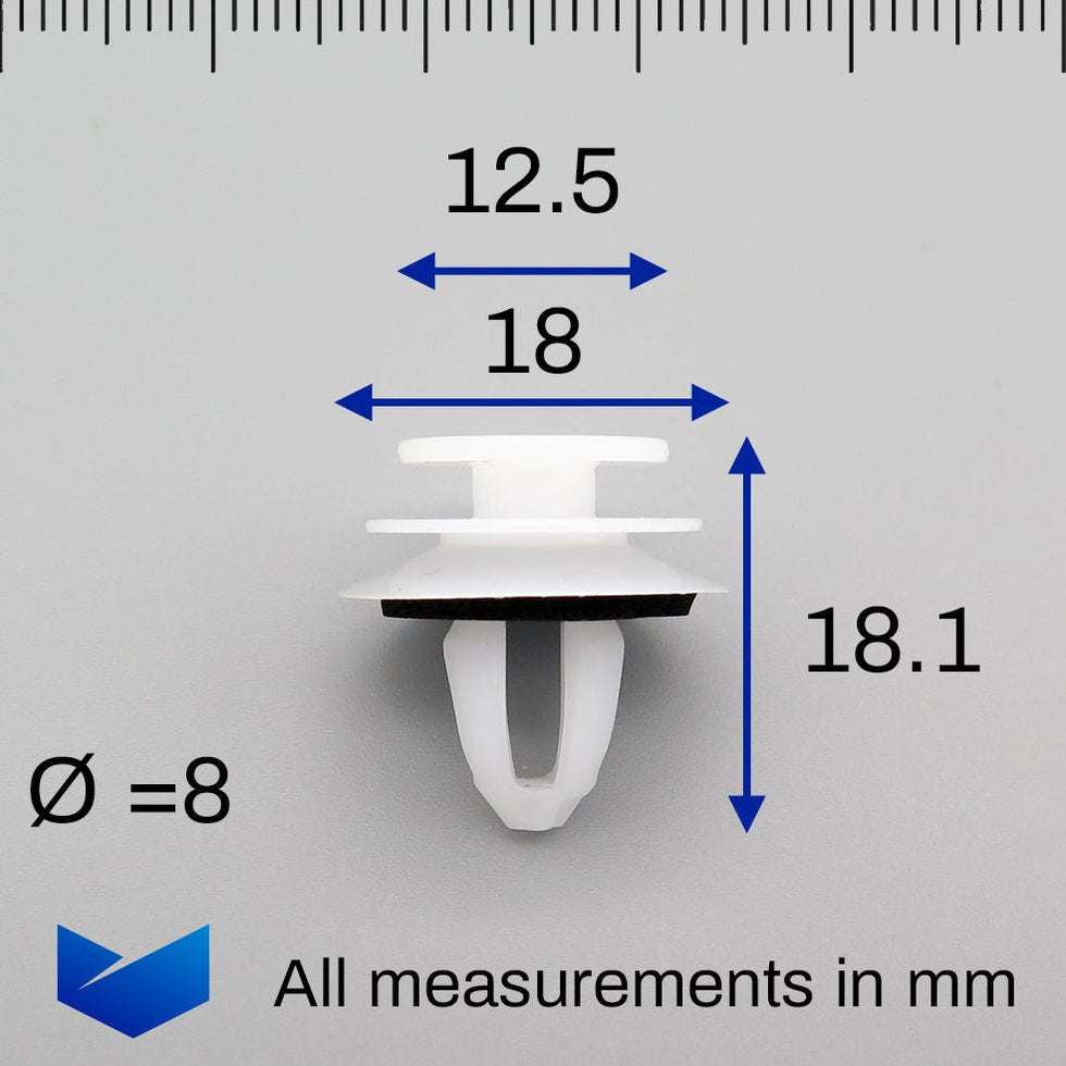 Door Card, Interior Trim & Lining Clips, BMW 07147145753 — VehicleClips