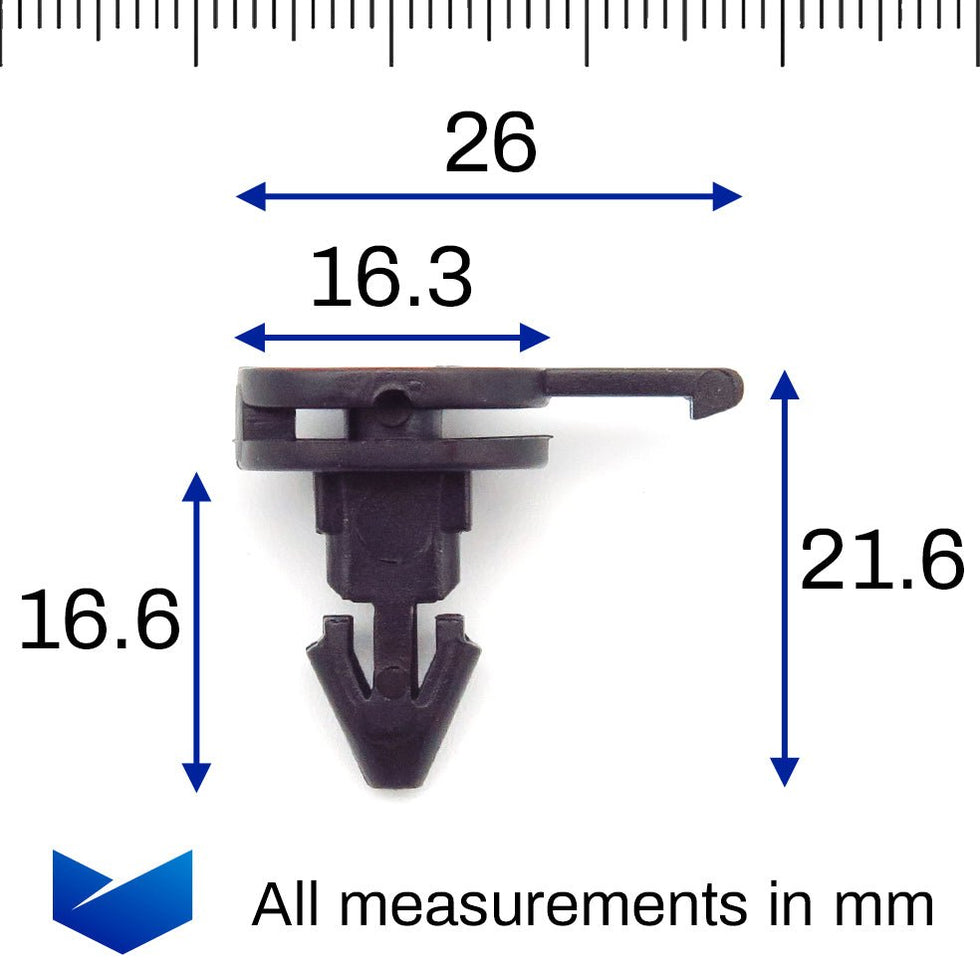 Exterior Trim Moulding Clip, Mini 07137036159 — VehicleClips