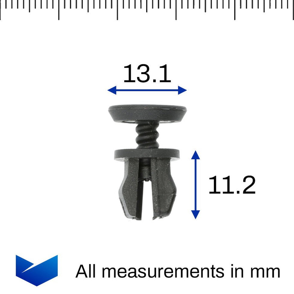 Interior Kick Panel Side Trim Clip, Volkswagen 1C0867207 — VehicleClips