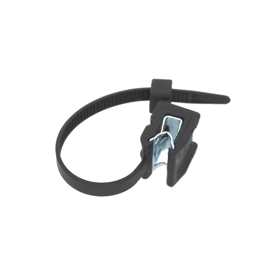 115mm Cable Tie with Edge Clip for Conduits, Loom and Hose — VehicleClips