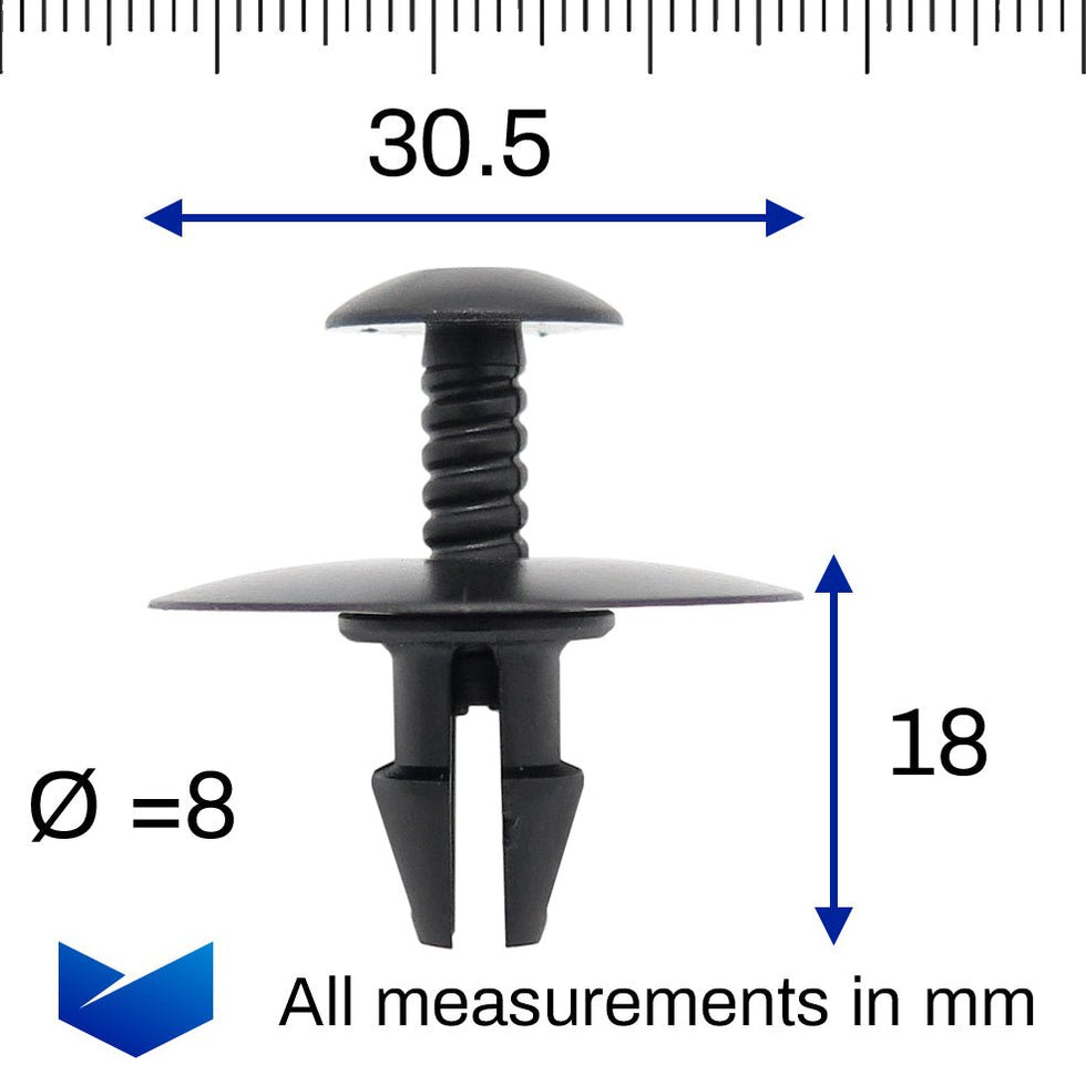 Side Skirt & Sill Moulding Clip- Mercedes A0019900192 — VehicleClips