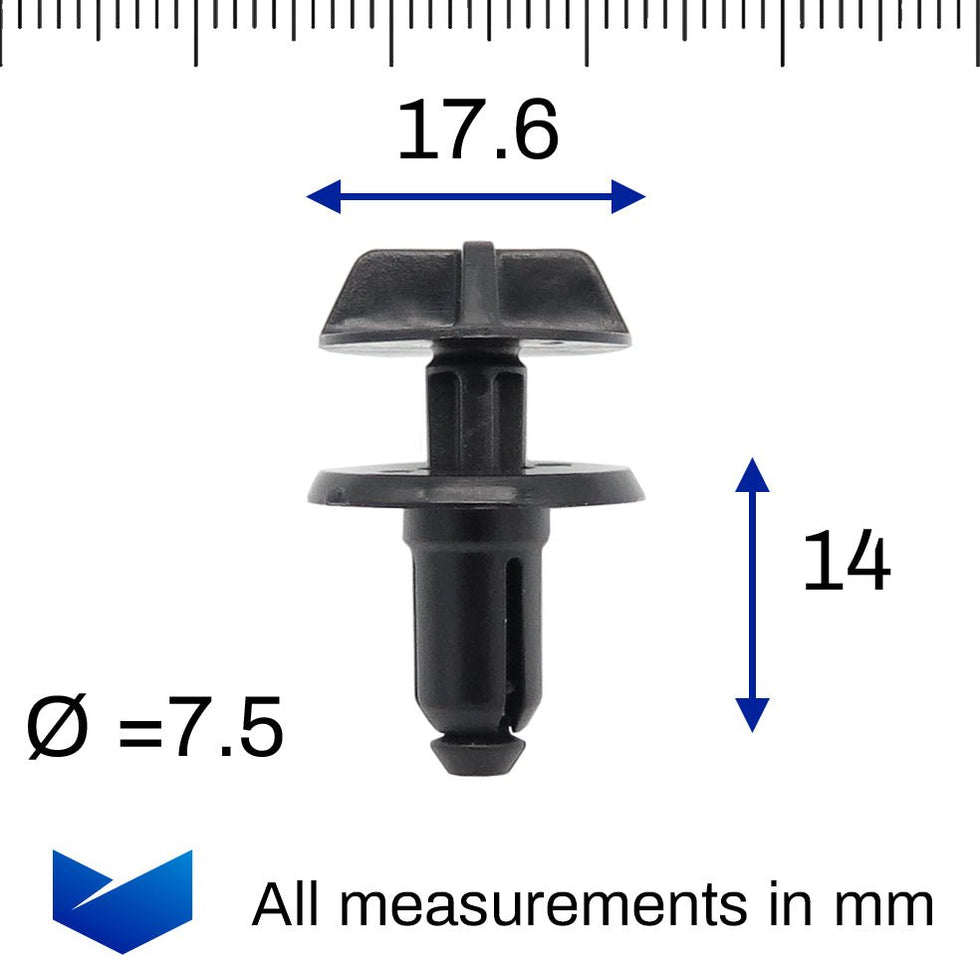 Wheel Arch Liner, Bumper & Radiator Grill Clips- Ford 5208485 ...