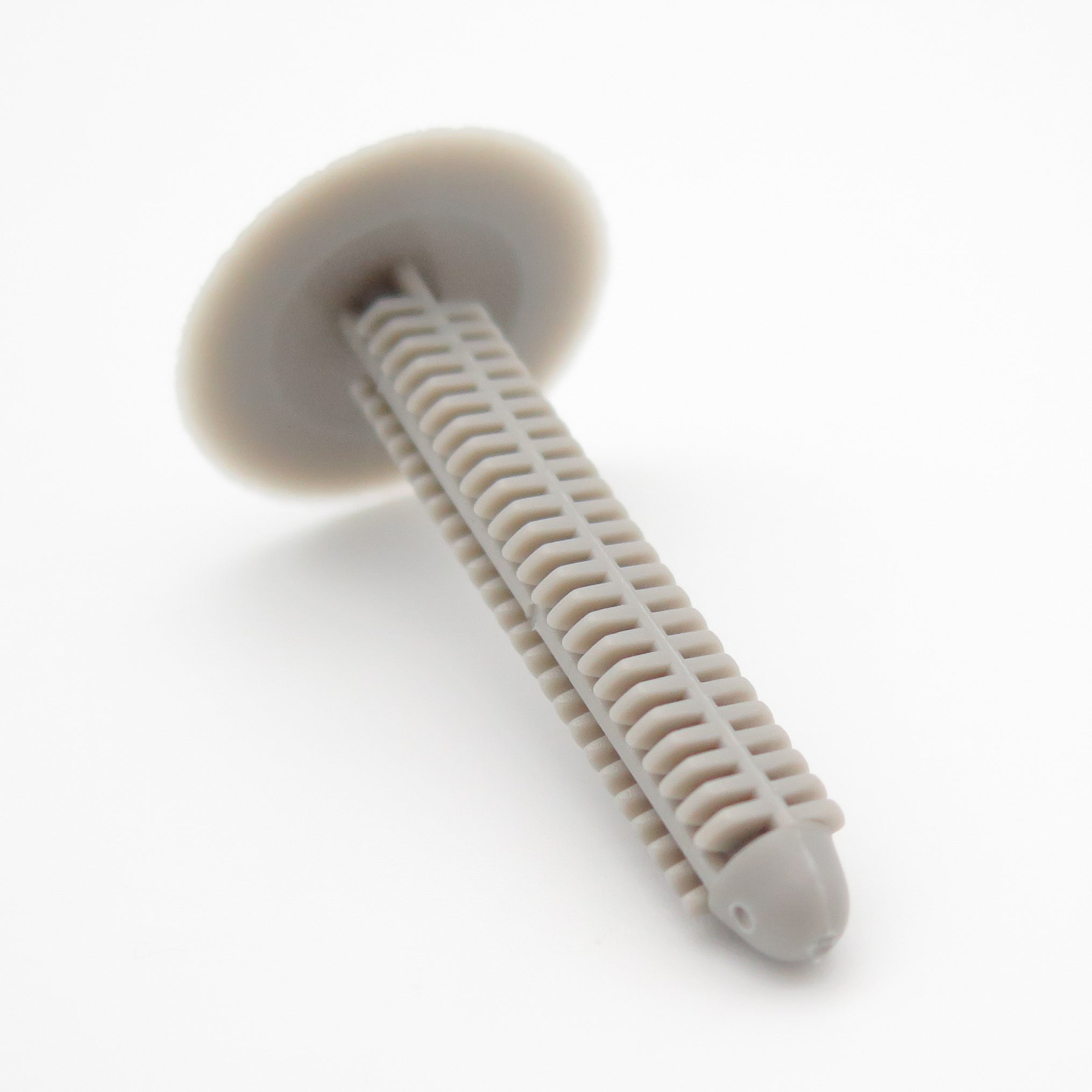 Long Stemmed Grey Plastic Fir Tree Clip, 25mm Head, 8mm Hole, Land Rov ...