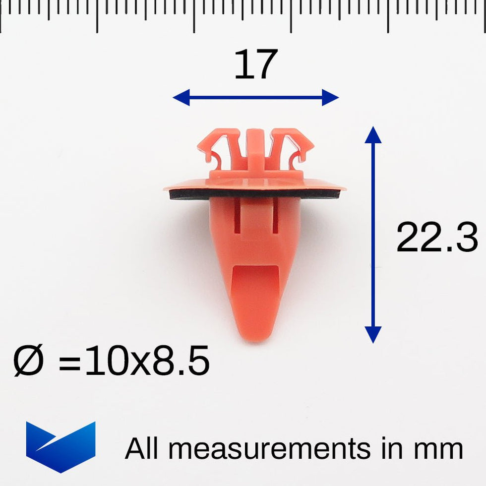 Body Side Moulding & Wheel Arch Flare Plastic Trim Clip- Toyota 75397 ...