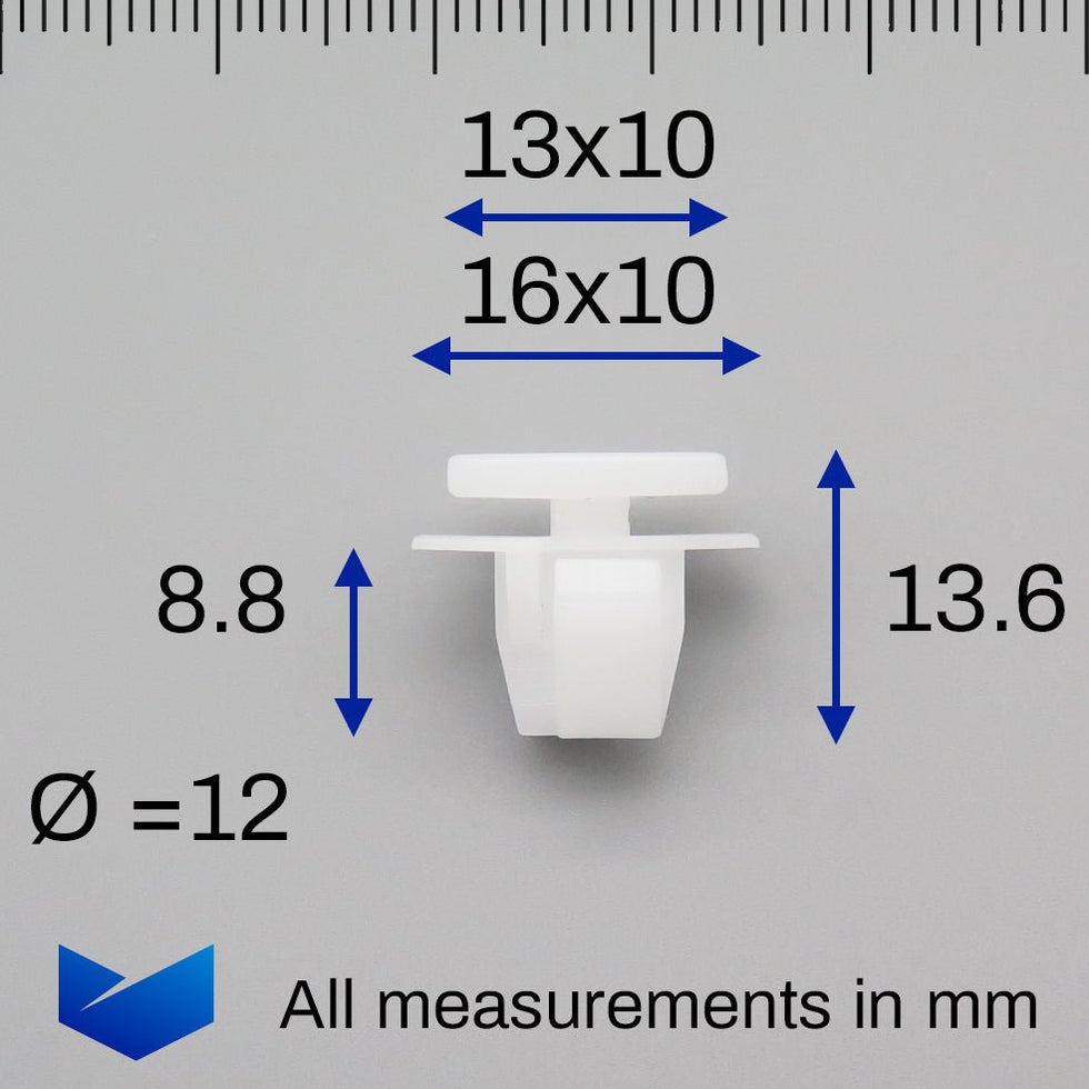 Exterior Plastic Moulding Trim Fasteners- Kia 87758-38000 — VehicleClips