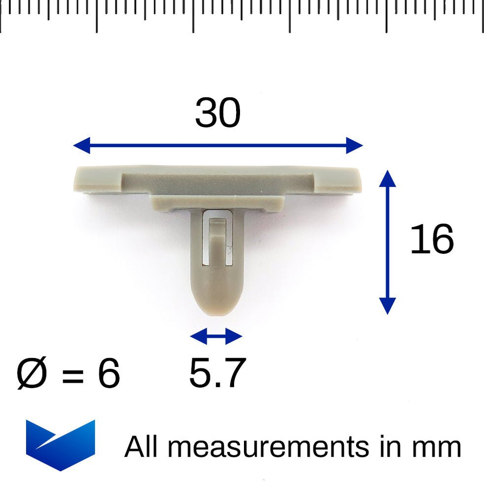 Exterior Roof Moulding & Gutter Trim Clips, BMW 51137117240 — VehicleClips