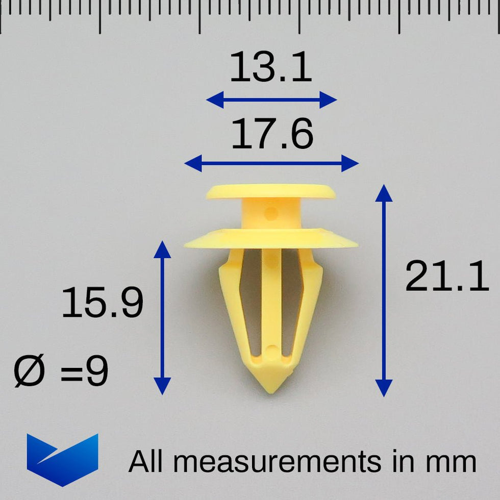Exterior Windscreen A-Pillar Trim Clips- Land Rover DYC500020 ...