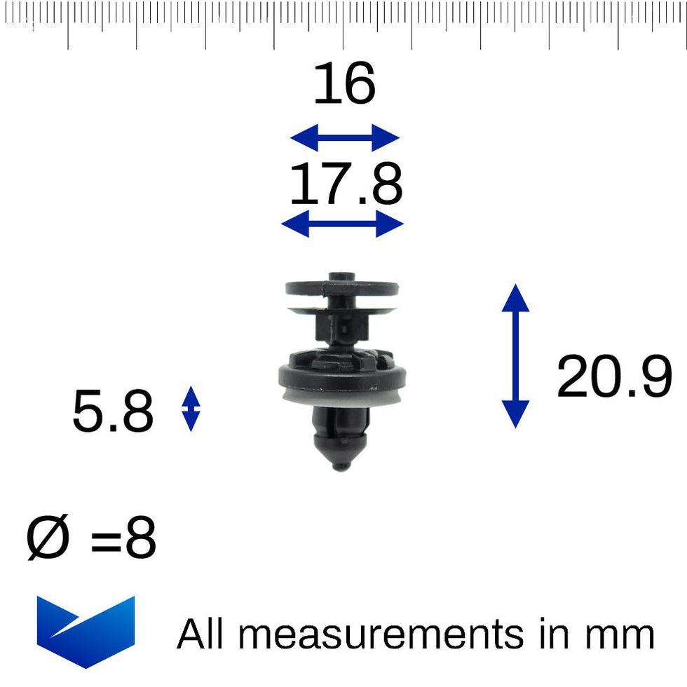 Ford Focus, C-Max & Kuga Interior Door Card Clips- 1257376 — VehicleClips