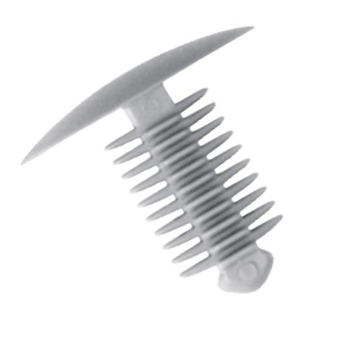 Grey Fir Tree Trim Clips - 9-10mm hole- 24mm head — VehicleClips