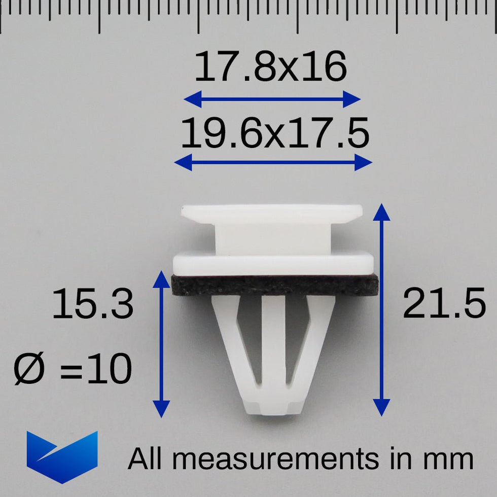 20Pcs Side Sill Skirt Clips PA6 Rocker Panel Moulding Clip For BMW E36 ...