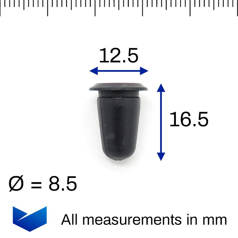 Land Rover Plastic Grommet Plug- For Exterior Pillar Mouldings & Trims ...