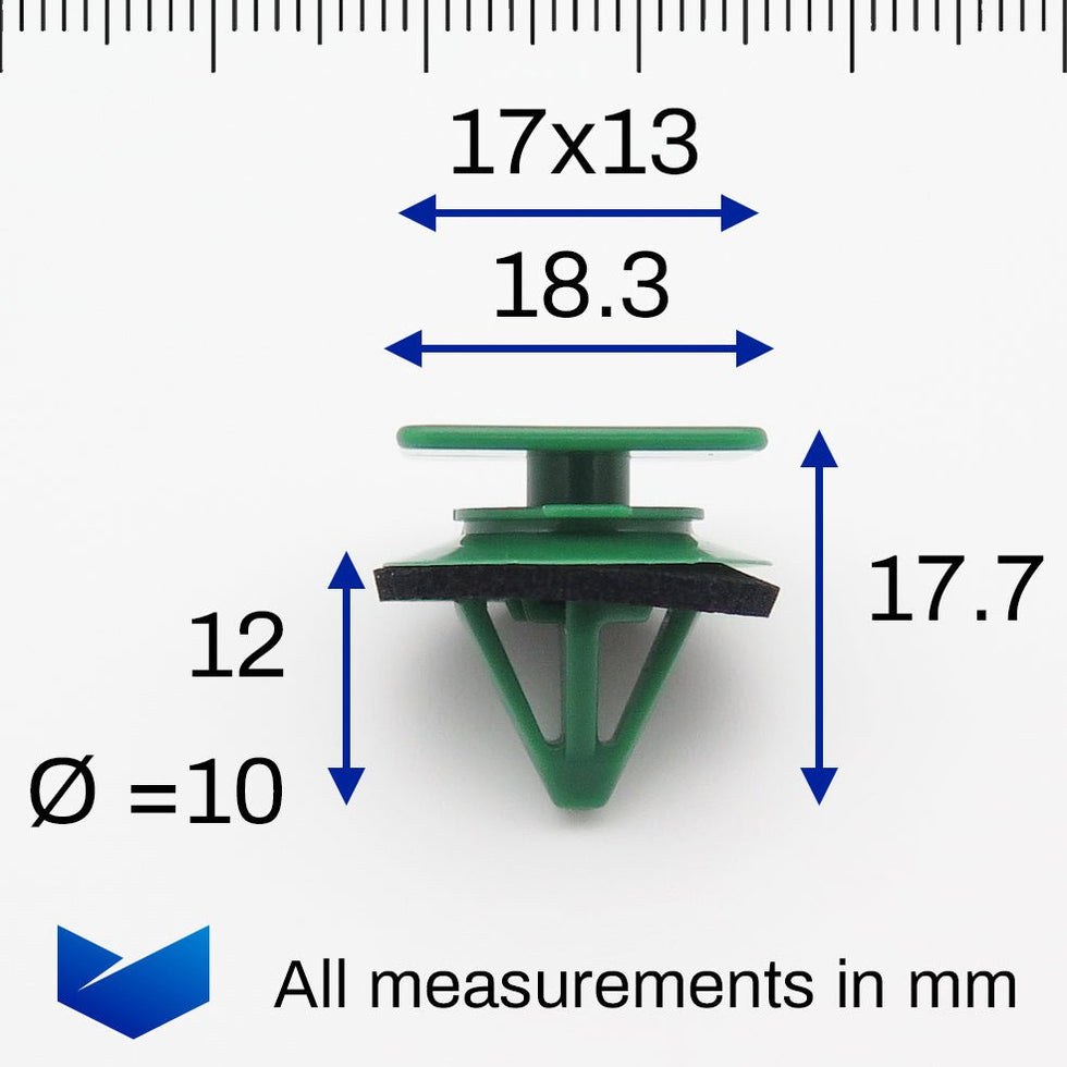 Mazda Side Skirt & Sill Moulding Clips - D10E51SJ3 — VehicleClips