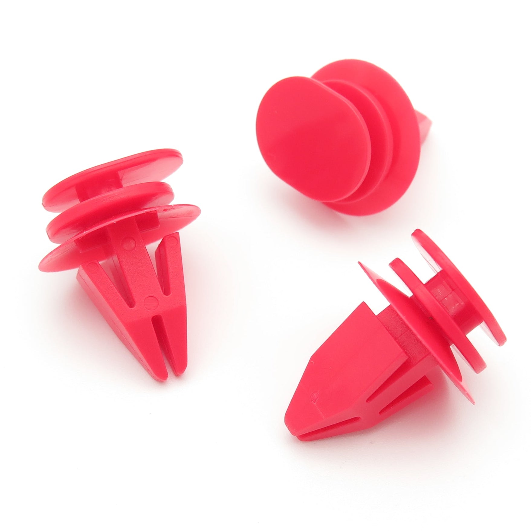 Mini Red Plastic Trim Clips for Sideskirts, Sill Mouldings, Bodykits ...