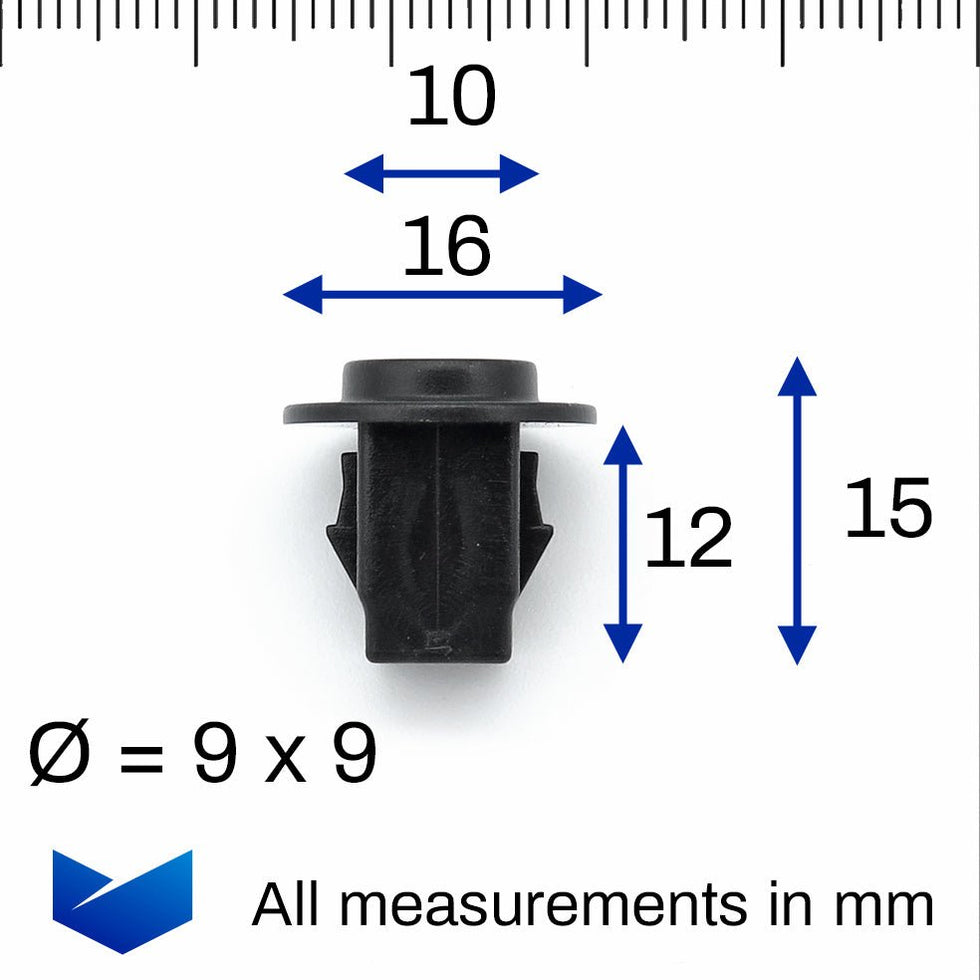 Plastic Screw Grommet for Bodywork & Trims- Nissan 76881-JG00A ...