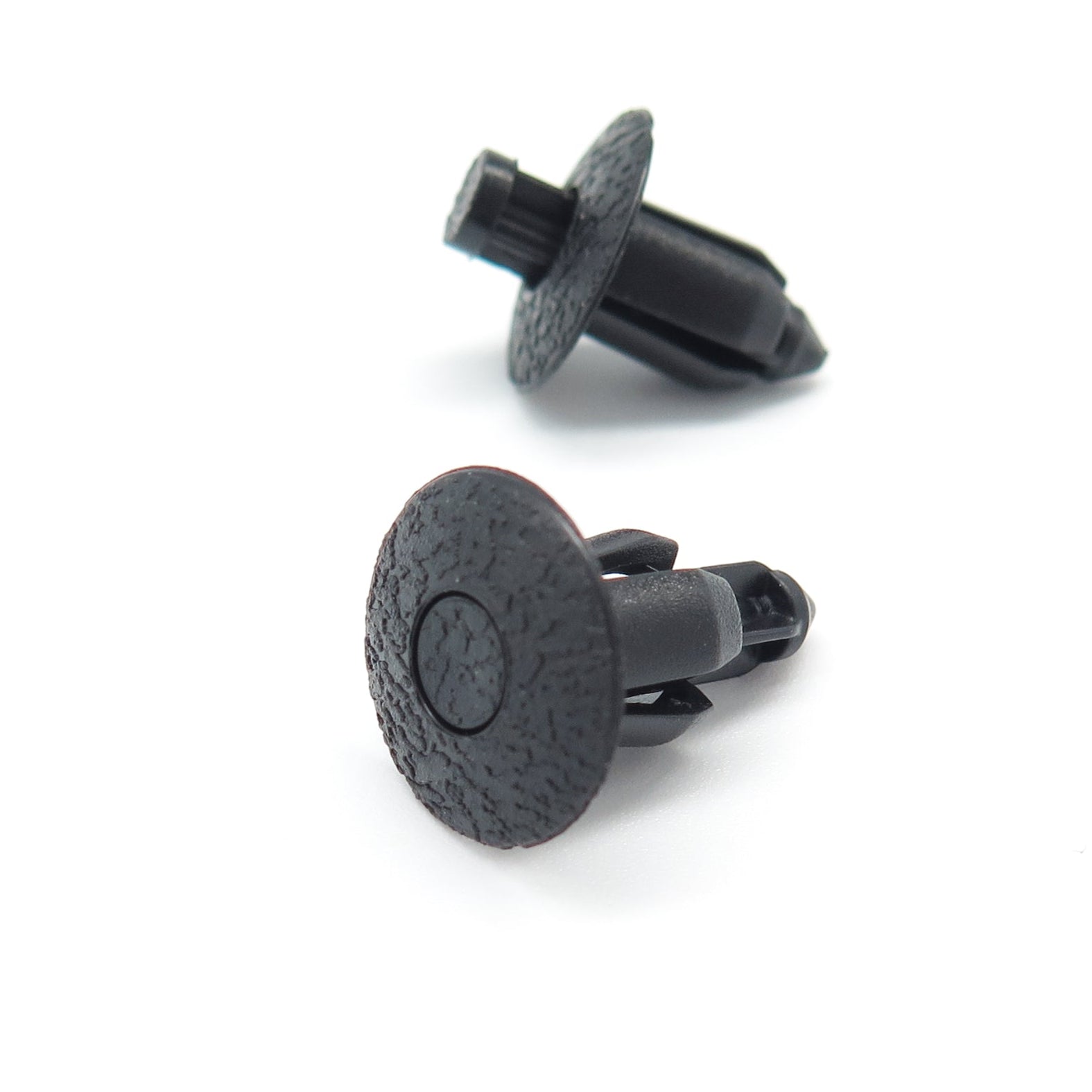 Push Fit Expanding Black Plastic Rivet, Volvo 39964090 — VehicleClips
