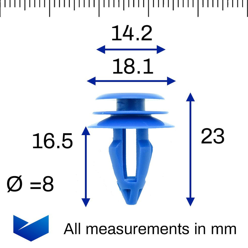 Range Rover Evoque Front & Rear Wheel Arch Trim Clips- LR027255 ...