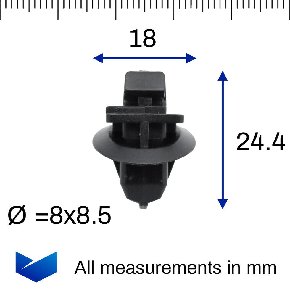 Side Moulding and Wheel Arch Trim Clips- Toyota 75393-60030 — VehicleClips