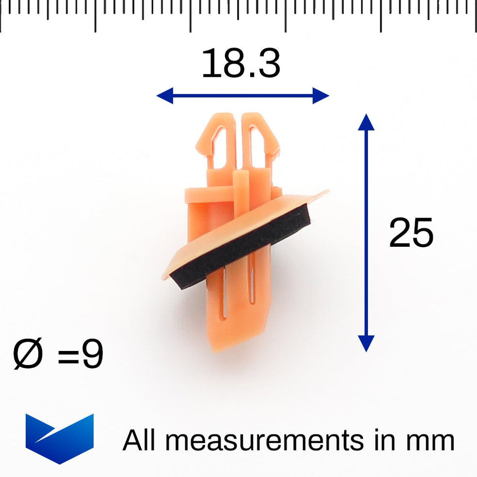 Side Moulding and Wheel Arch Trim Clips- Toyota 75394-60030 — VehicleClips