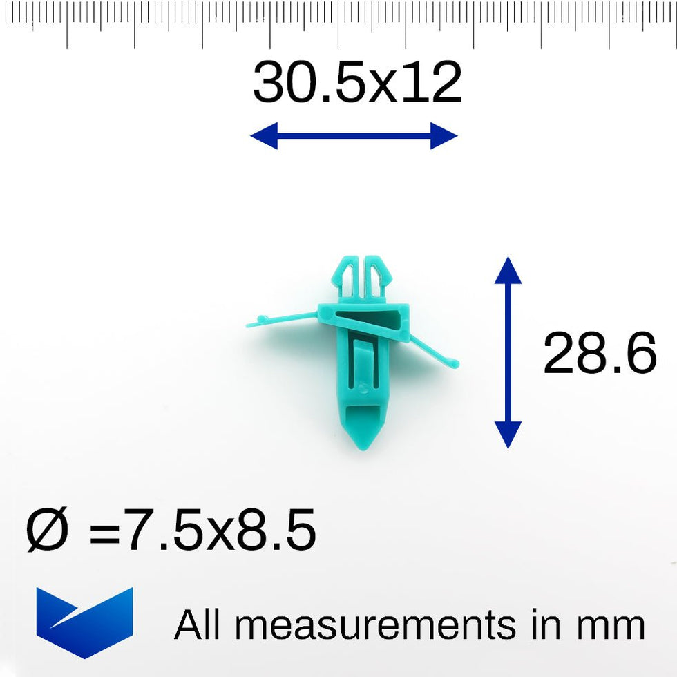 Side Moulding and Wheel Arch Trim Clips- Toyota 75491-60011 — VehicleClips