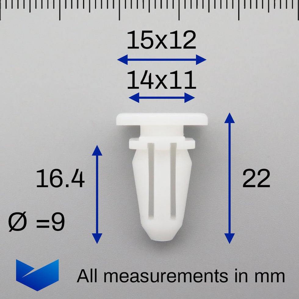 Sill Moulding Clips for E21, E23, E30, E36- BMW 51471840961 — VehicleClips