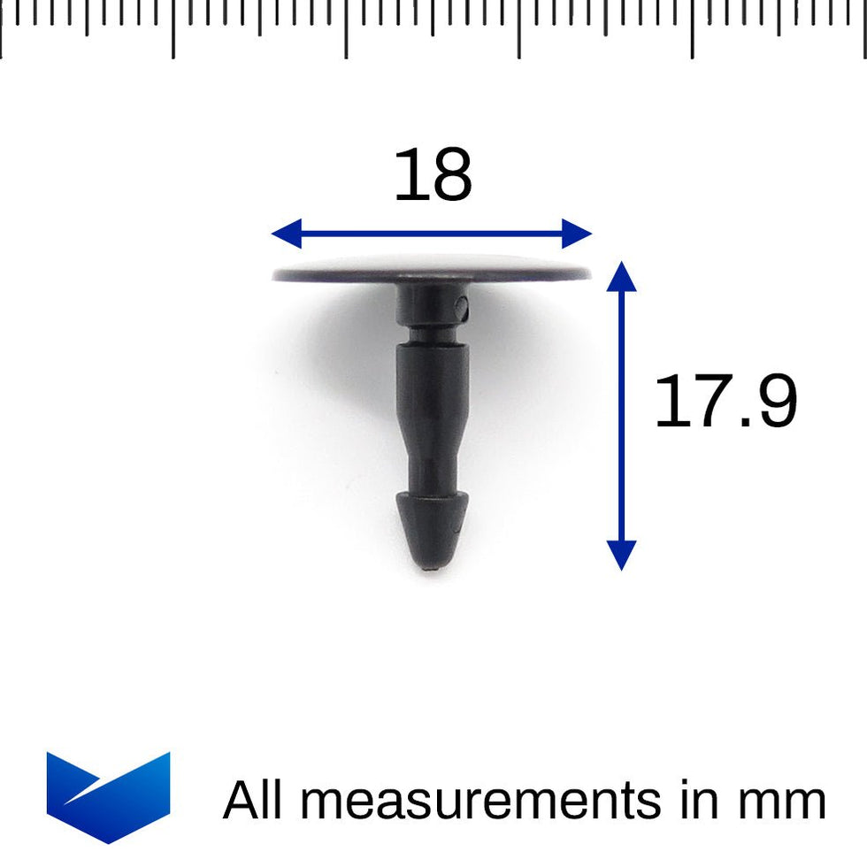 Wheel Arch Lining Retainer Clip, Honda 91512-SED-003 — VehicleClips